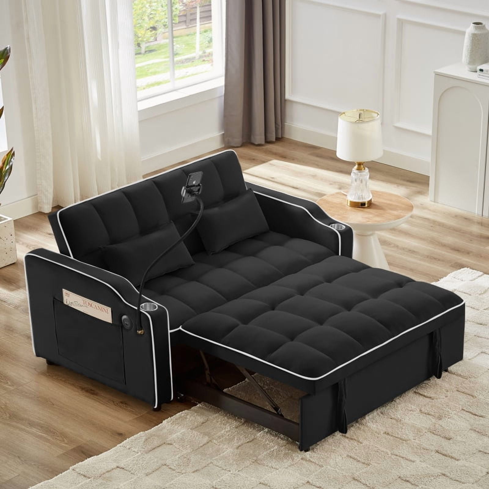 1 versatile foldable sofa bed in 3 lengths, modern sofa sofa sofa ...