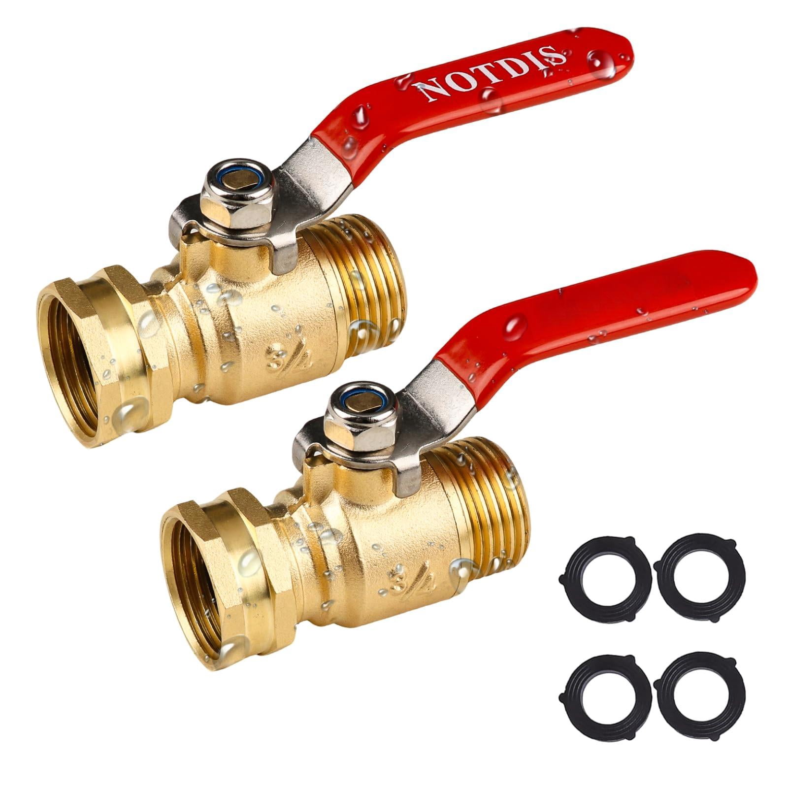 1 way hose splitter 2Pcs 3/4" GHT Connector Heavy Duty Garden Hose ...