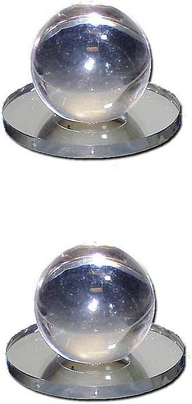 1 x 1-1/2 Pull Handle, Self Stick Round Mirror Knob (2 Pack) - Walmart.com
