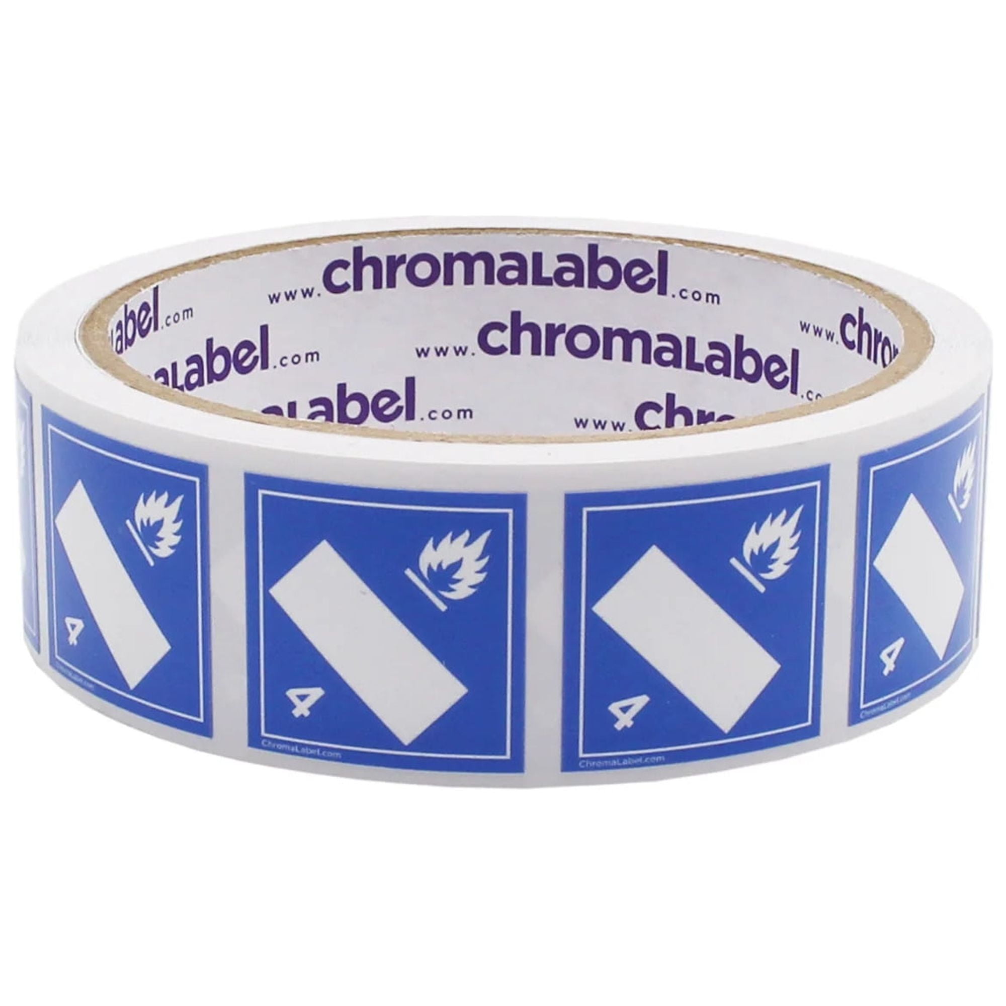 1 x 1 Permanent Durable D.O.T. Hazard Labels: Class 4 Blank Dangerous Wet, 250/Roll - by ...