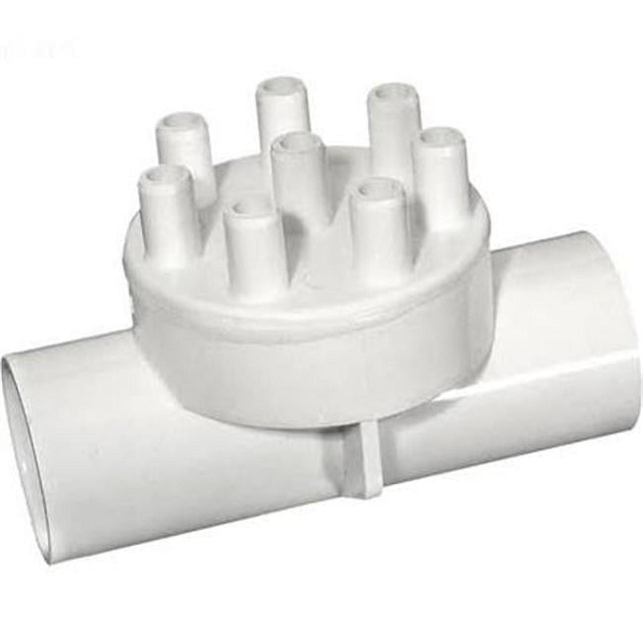 1 x 1 in. Manifold Pvc Waterway Pipe - 8 Port & 0.375 in. Sb Ports ...