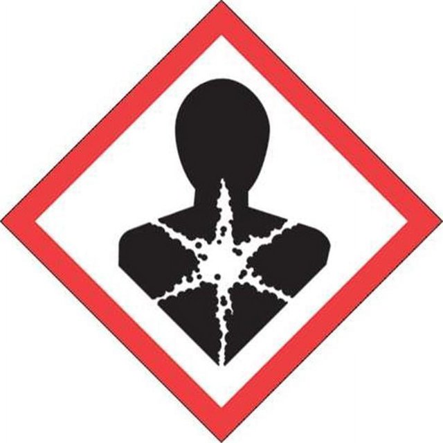 1 x 1 in. Pictogram - Health Hazard Labels, Black, Red & White - Roll ...