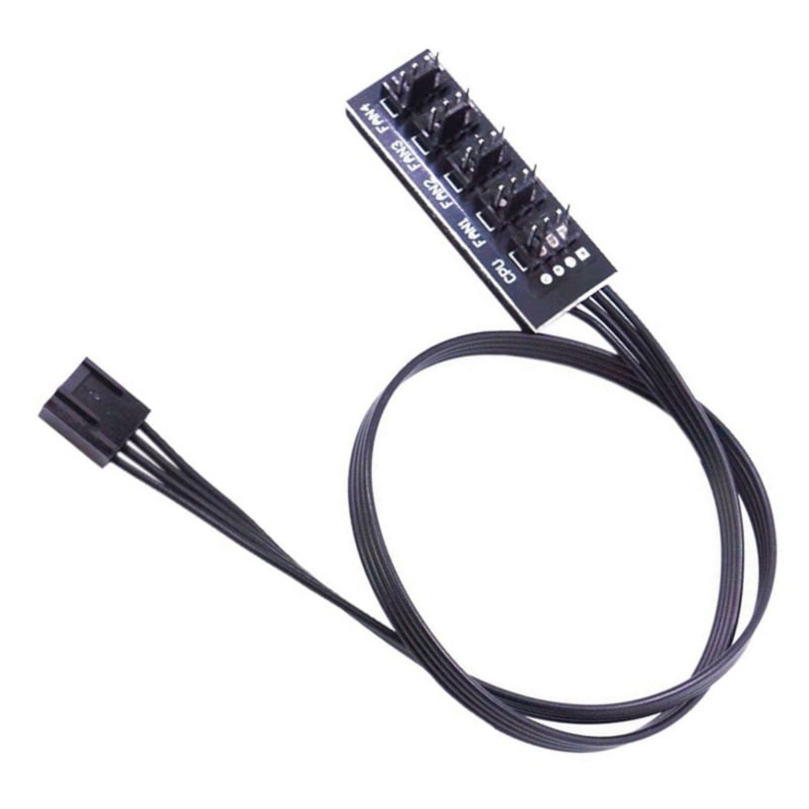 1 x 1 to 5 4-Pin Molex TX4 PWM Fan CPU HUB-Black - Walmart.com