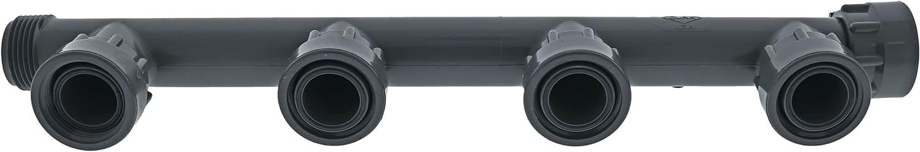 1" x 1" x 1" x 4 Multiport Drip Irrigation 4-Outlet Swivel Manifold ...
