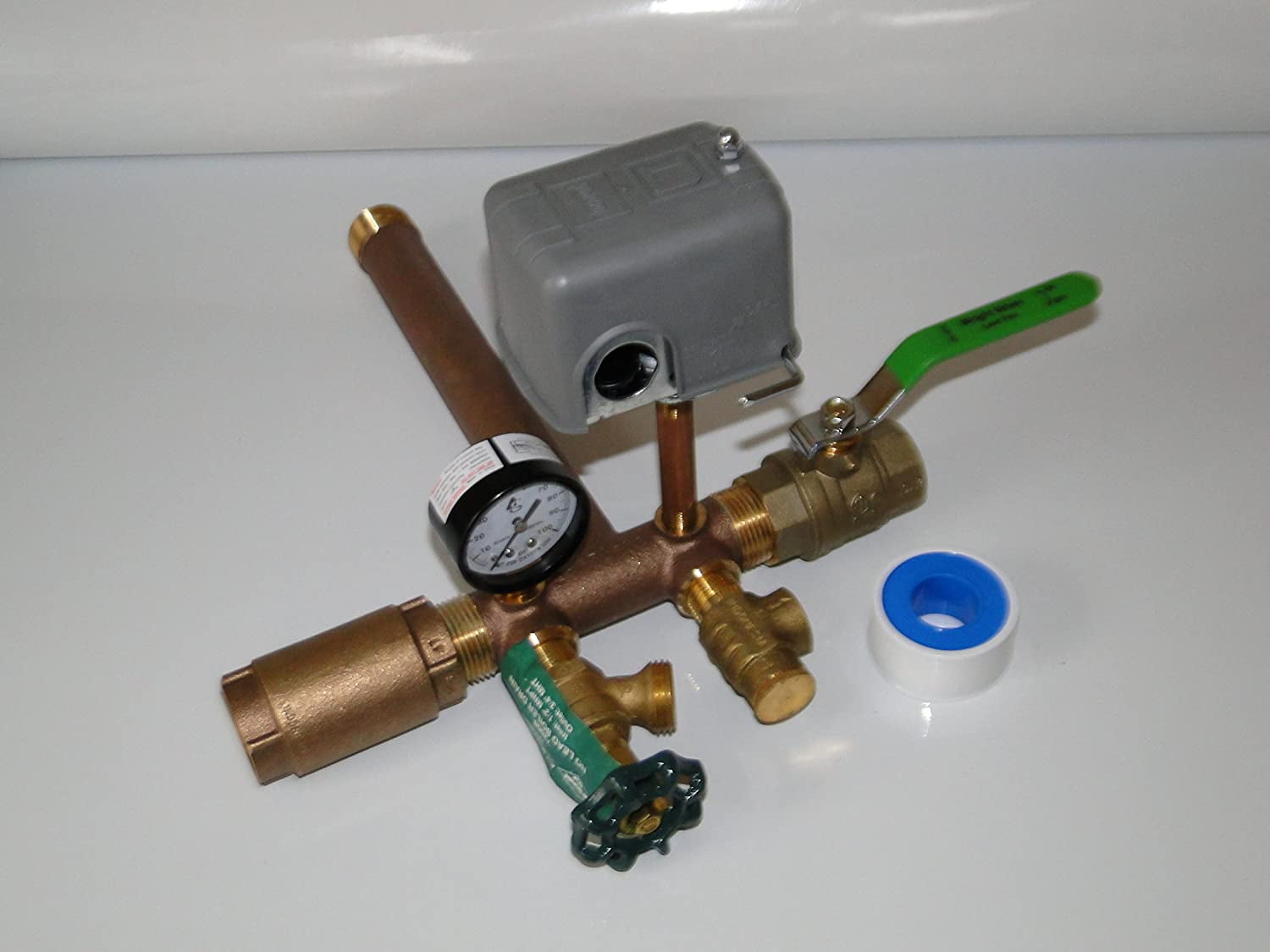 1 x 11 Tank Tee Kit with VALVES Installation Water Well Pressure Tank ...