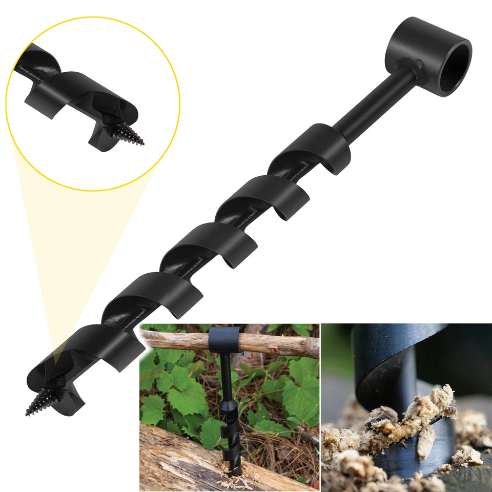 1” x 12” Scotch Eye Wood Auger Drill Bit for Bushcraft Backpack and ...