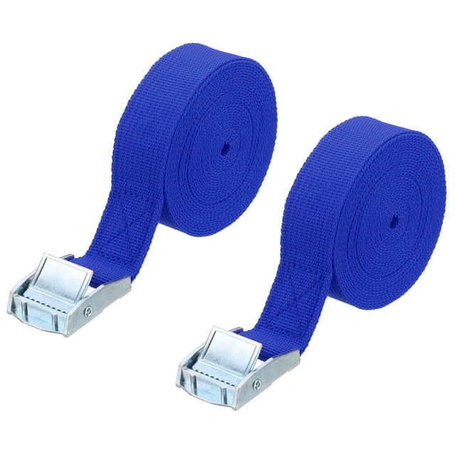 1" x 13 ft Lashing Strap with Buckles, 2 Pcs Cam Buckle Tie Down Straps ...