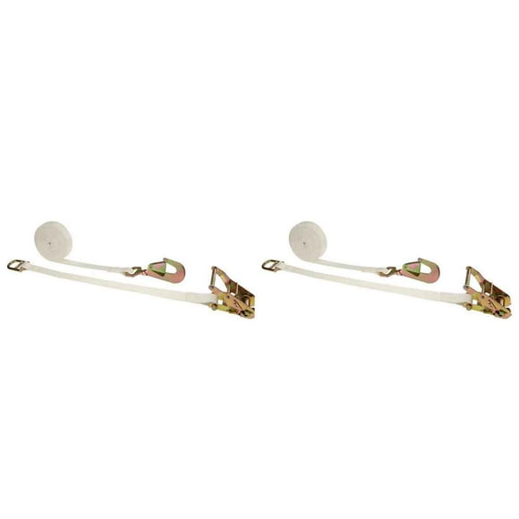 White Tent Ratchet Straps