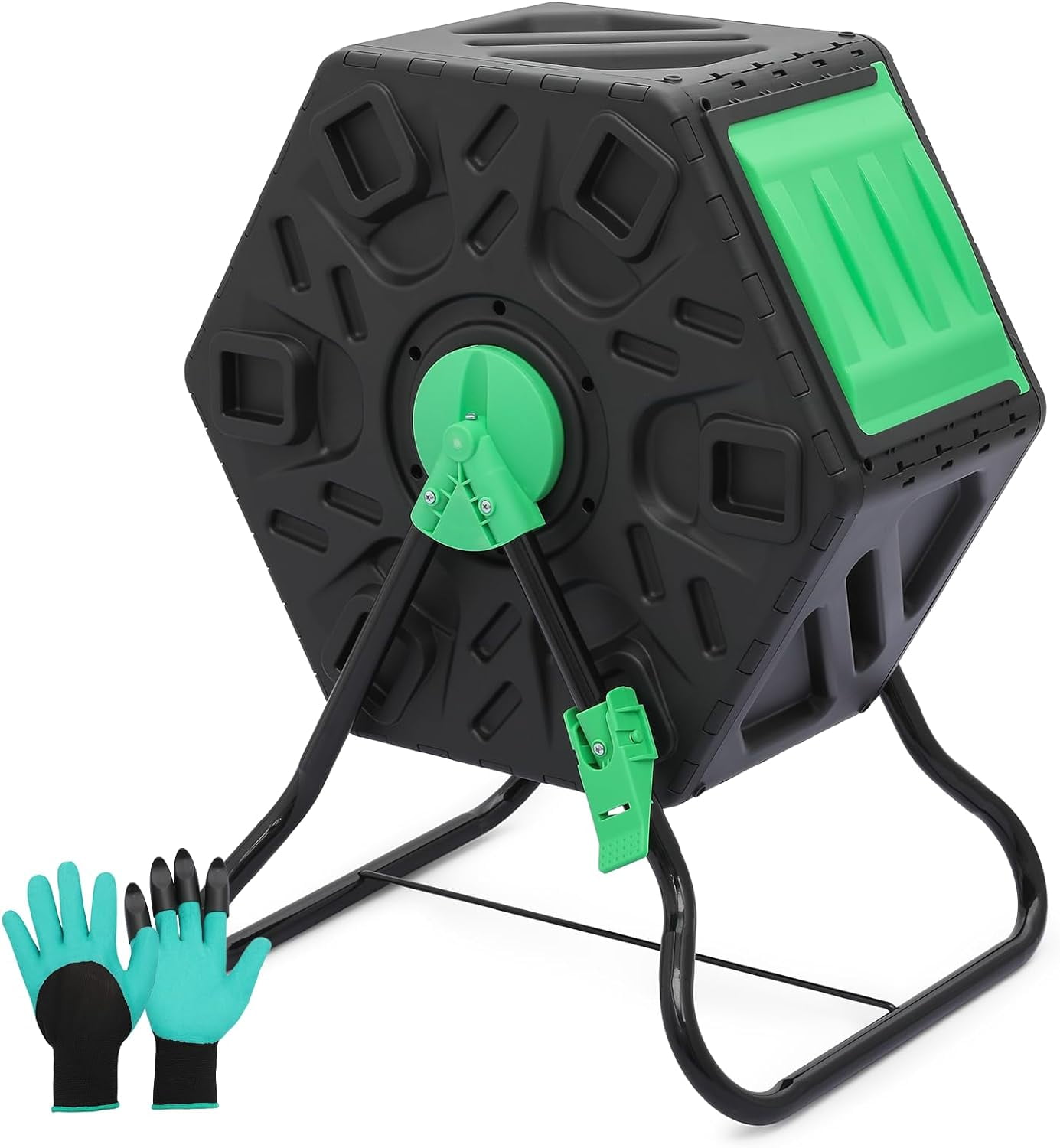 1 x 17 Gal Outside Chamber Compost Tumbler from BPA Free Material ...