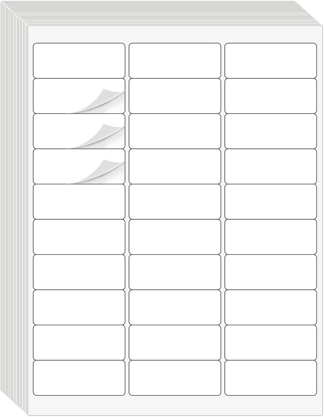 1" x 2-5/8" Address Labels 900 Labels Sticker Paper for Laser/Ink Jet ...