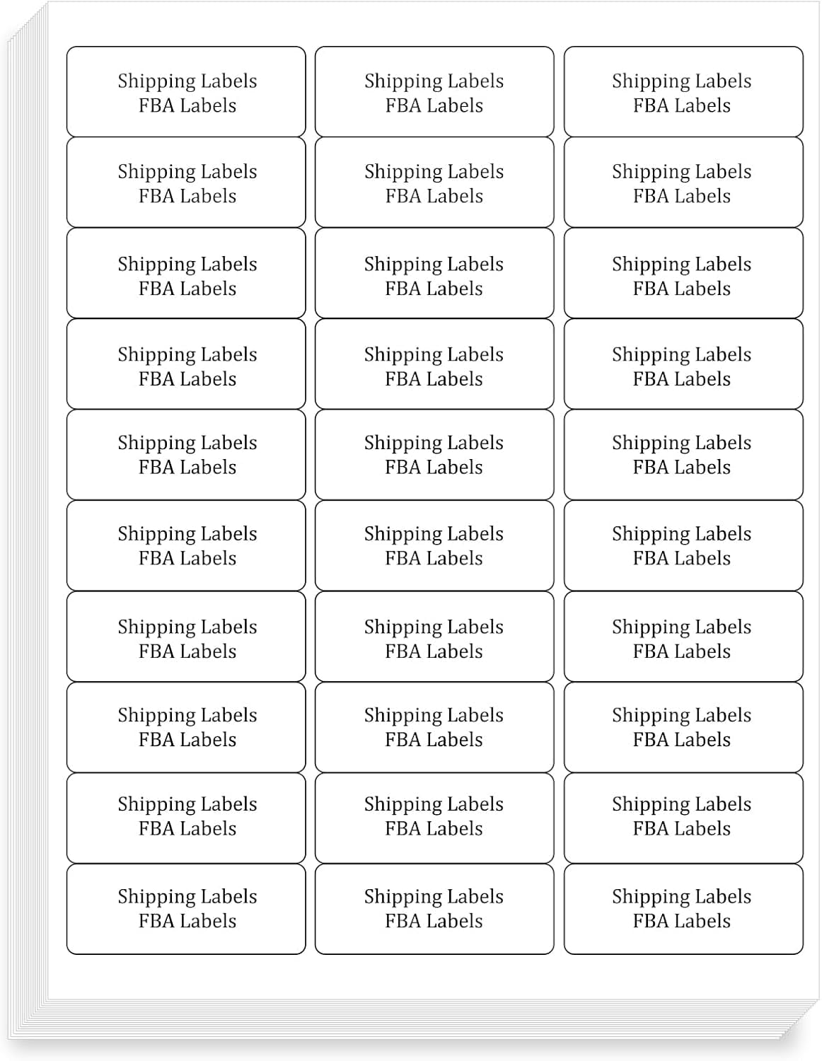 1" x 2-5/8" Shipping Address Labels 900 Label Stickers Paper for Laser ...