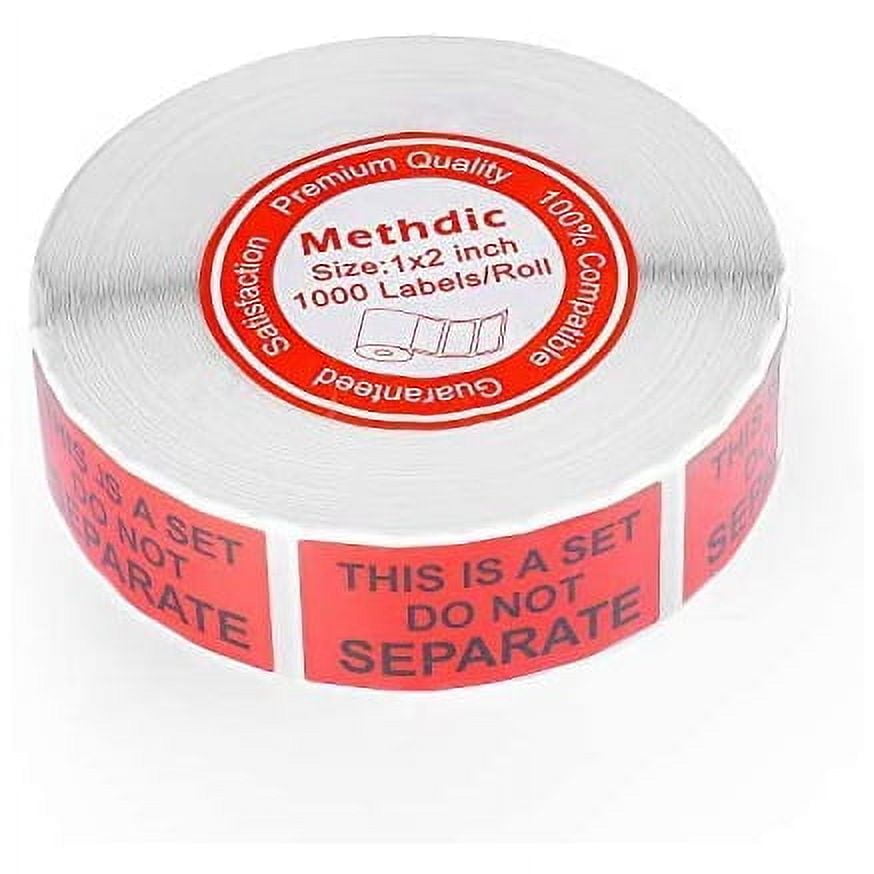 1"x 2" Strong Adhesive 1 Roll/1000 Labels(This is a Set Do Not Separate ...