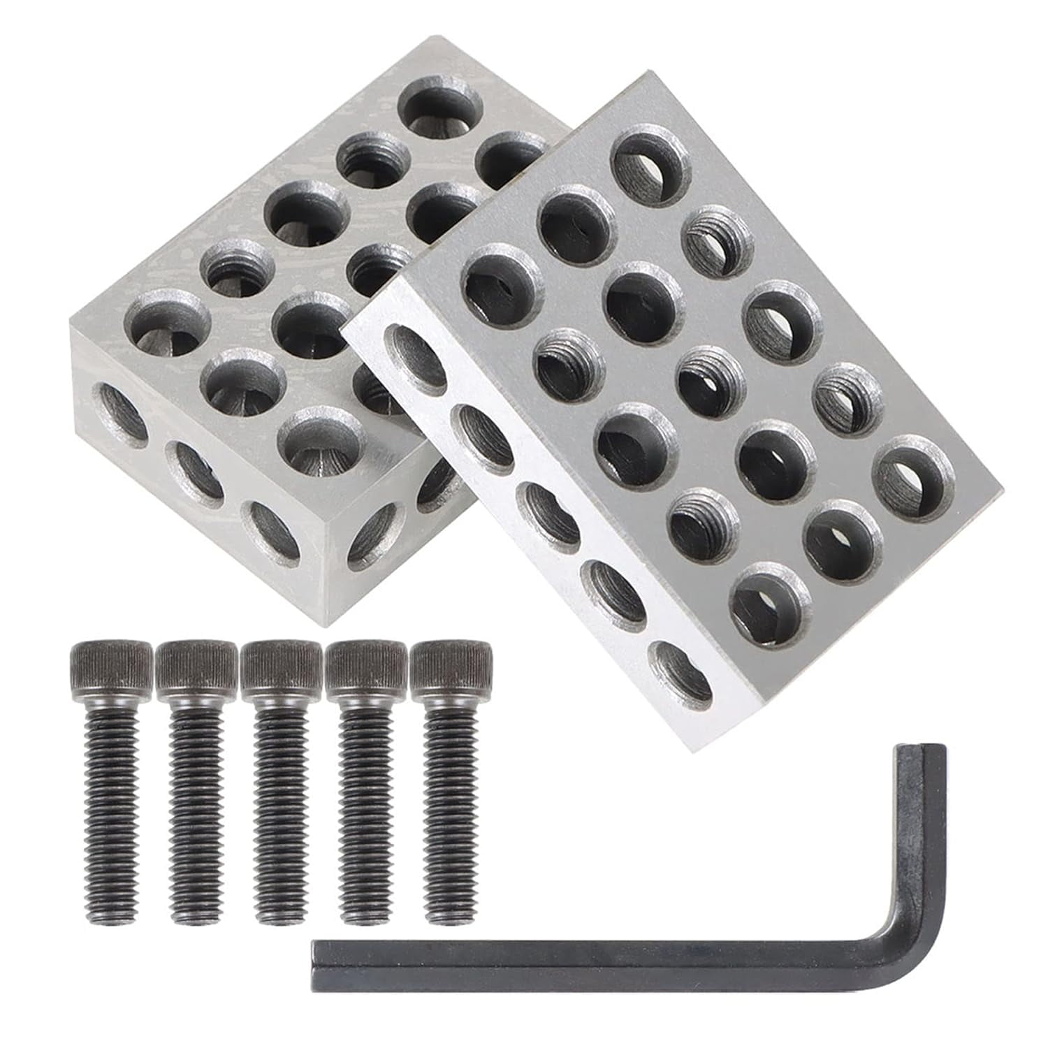 1 x 2 x 3 Matched Accuracy Parallel Blocks Set, 23-Hole 0.0001 Inch ...