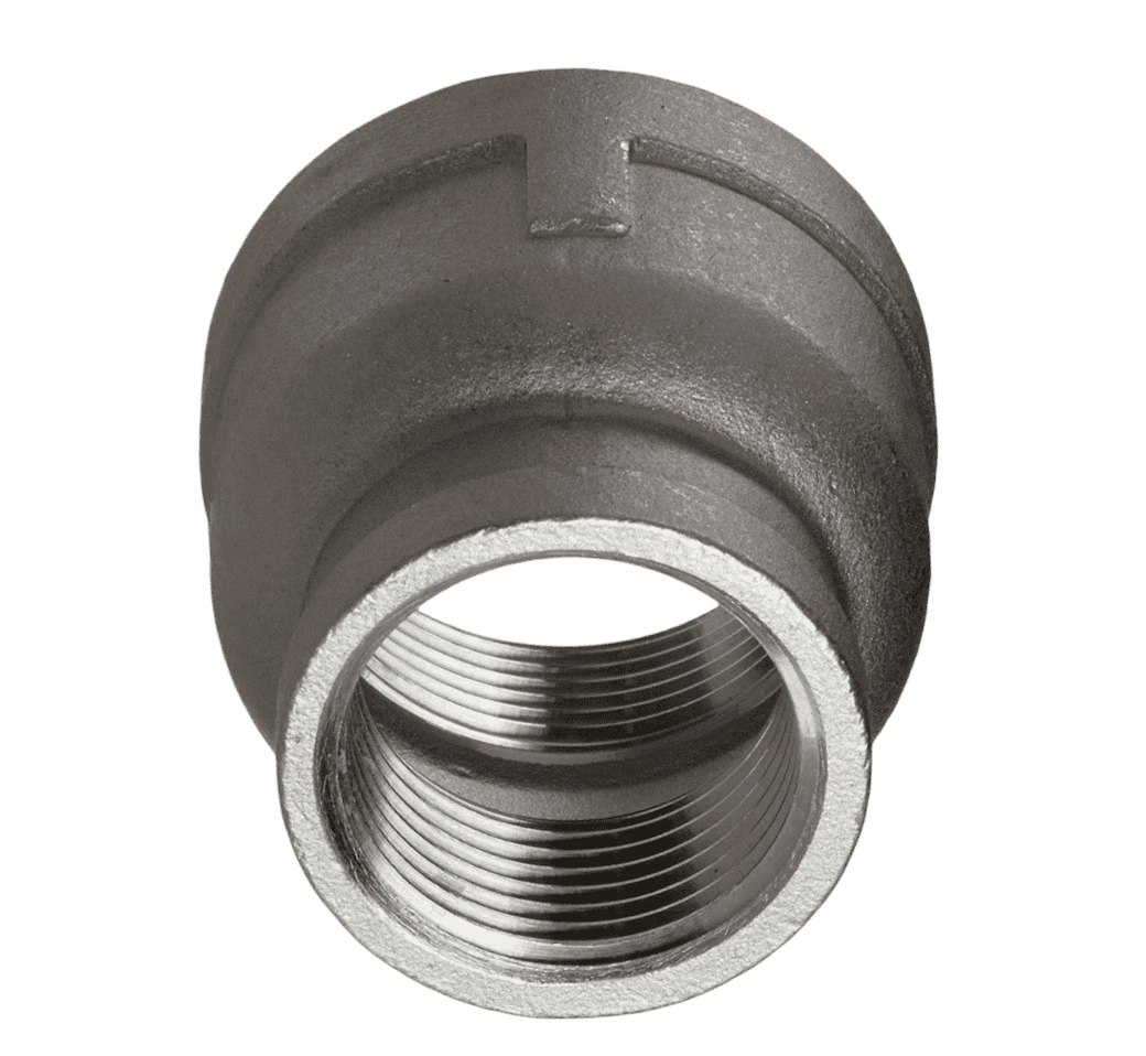 1" x 3/4" 150 Female NPT Bell Reducer Coupling, 304 Stainless Steel ...