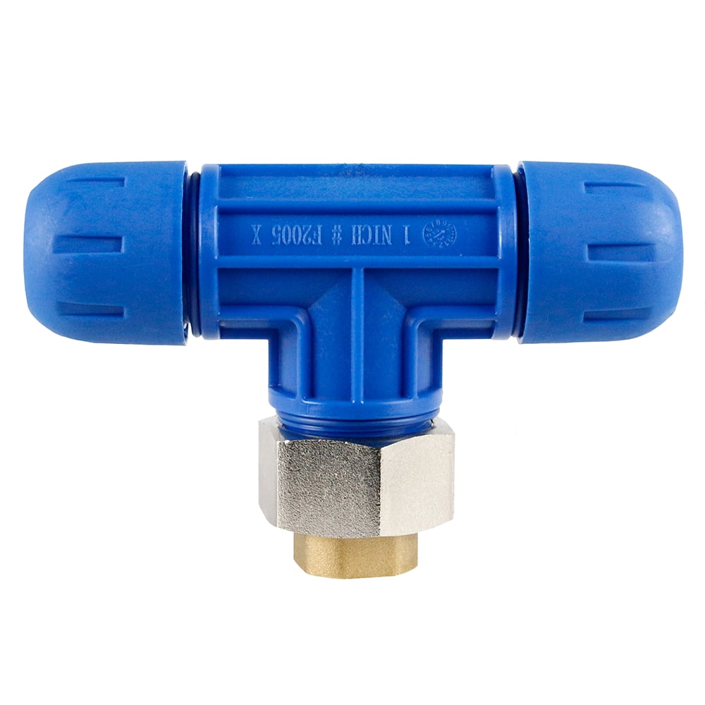 1" x 3/4" NPT Reducing Tee Rapid Air FastPipe F2008 Compressed Air ...
