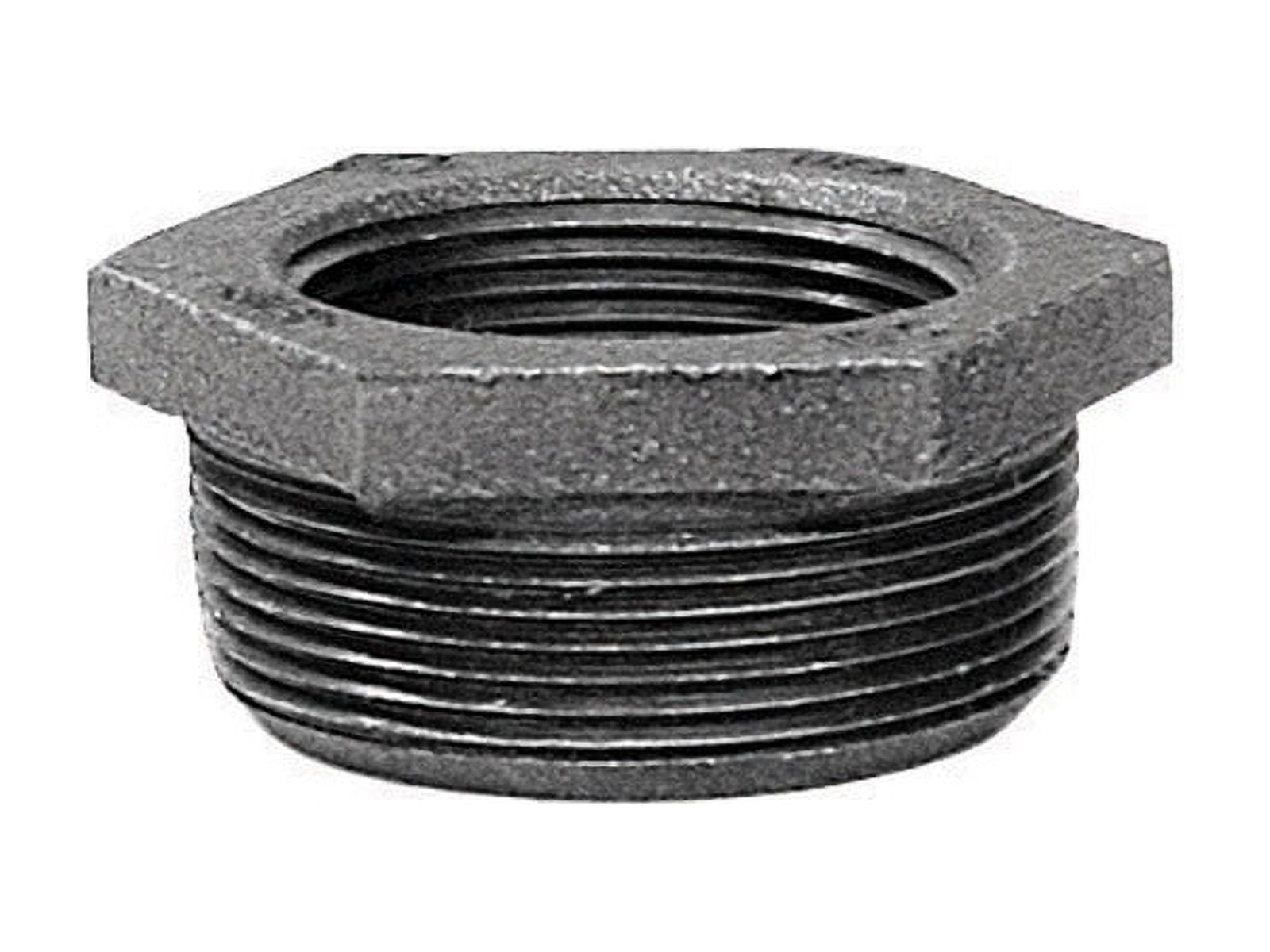 1 x 3/8" Galvanized Malleable Iron Pipe Hex Bushing - Walmart.com