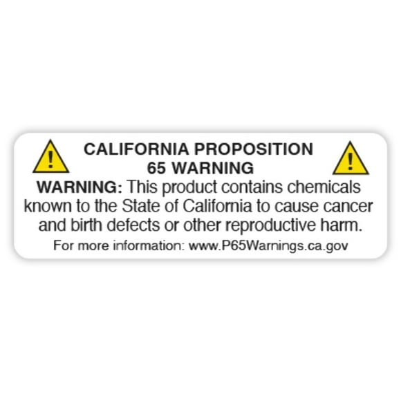 Proposition 65 Warning Label