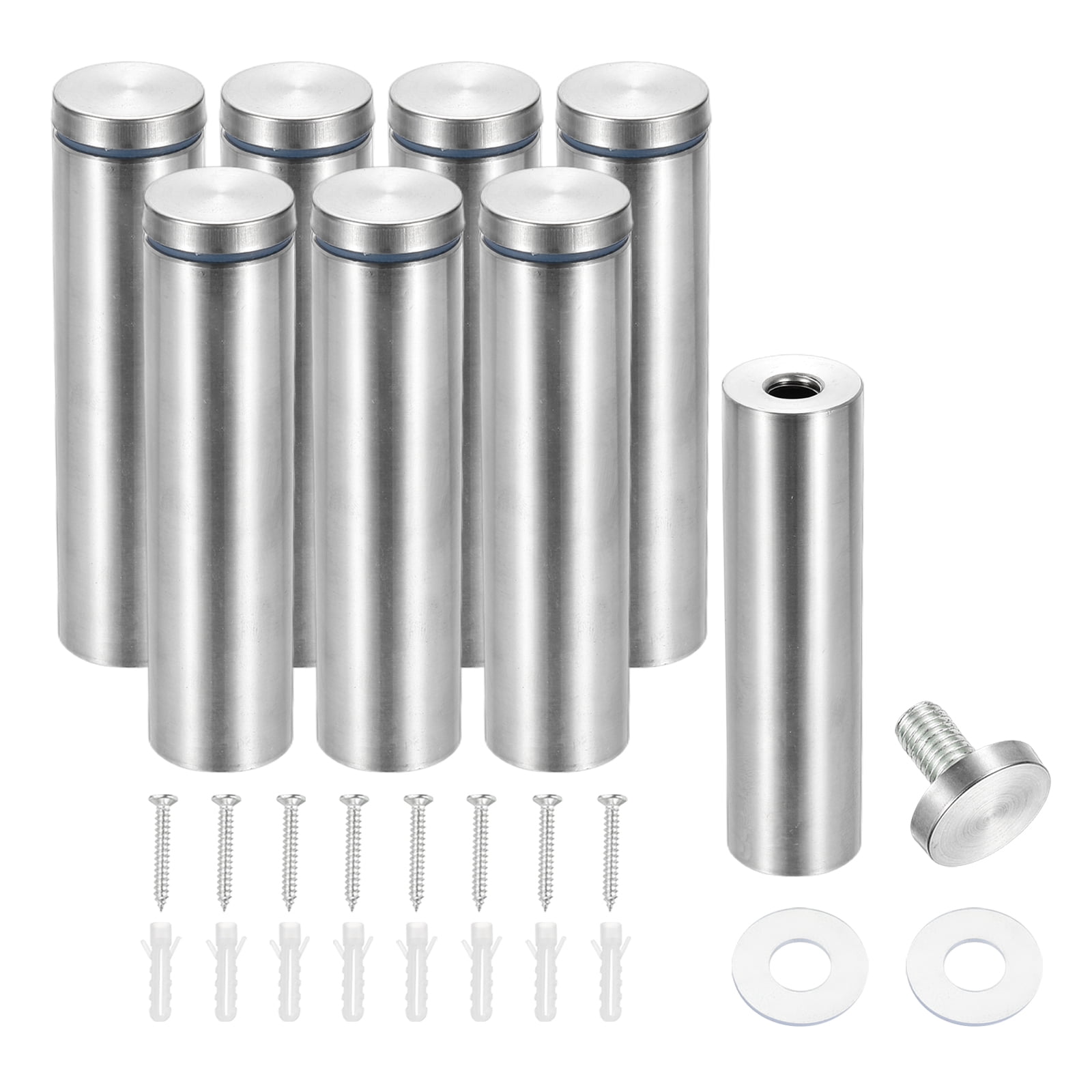 1" x 4" Standoff Screws, 8 Pack Stainless Steel Wall Mount Sign ...