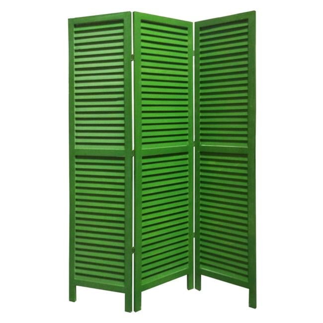 1 x 48 x 67 in. Wood Shutter Screen, Green - Walmart.com