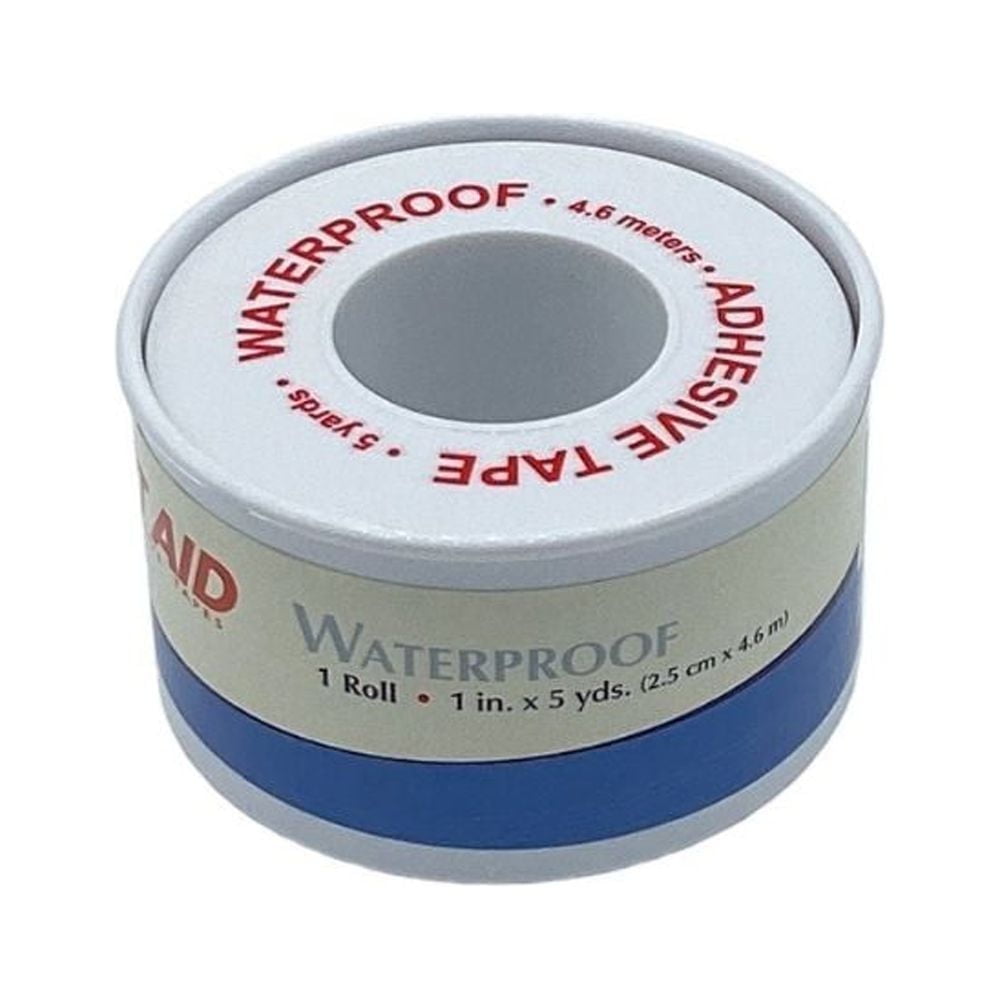 1" x 5 Yards White First-Aid Waterproof Adhesive Tape - 1 Roll/Package 4 Packages (MS-15150 ...