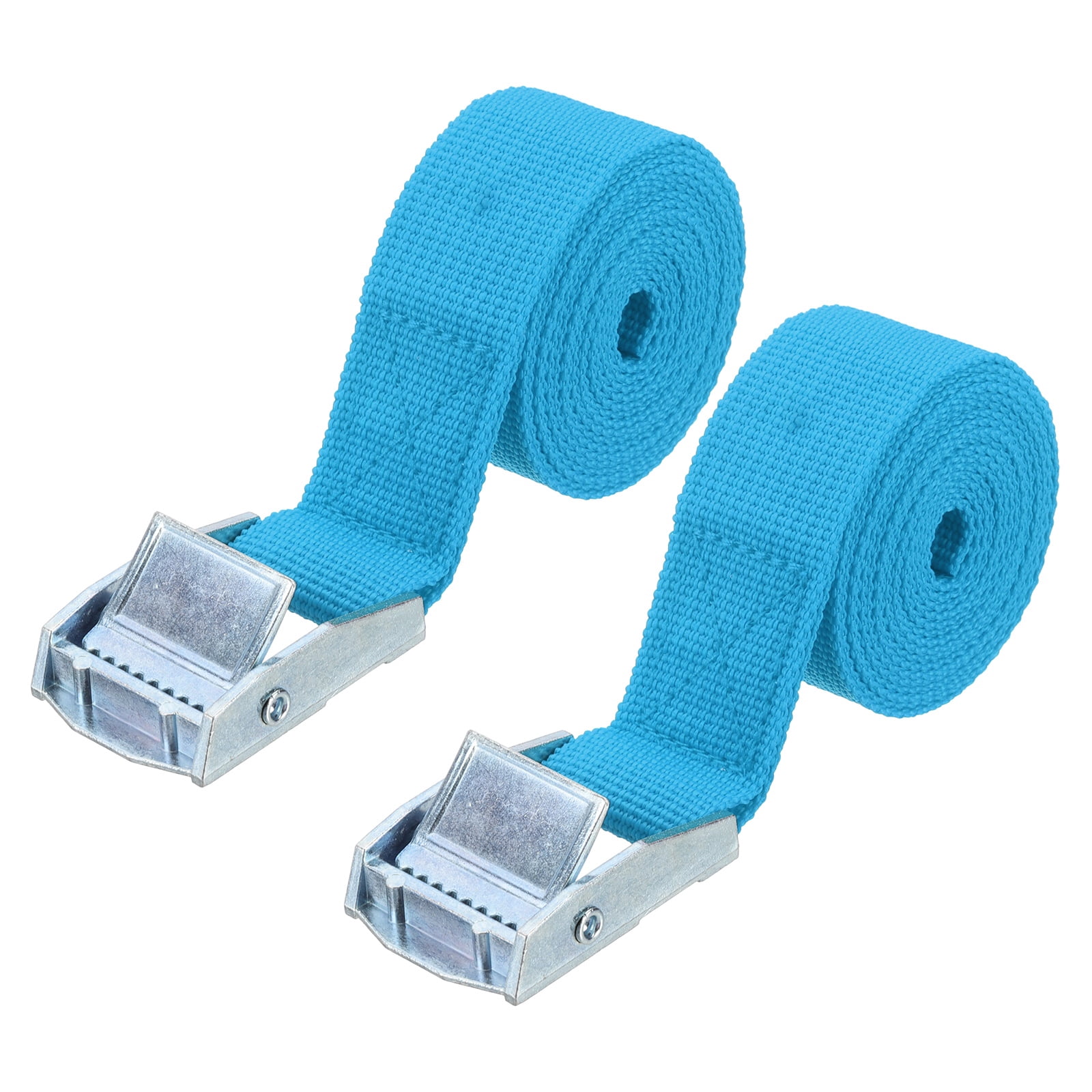 1" x 5 ft Lashing Strap with Buckles, 2 Pcs Cam Buckle Tie Down Straps ...