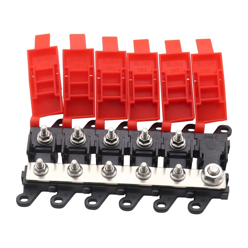 1 x 5-way Fuse Holder 200A Multi-pole Fuse Block Distribution Block 1 in 5 out - Walmart.com