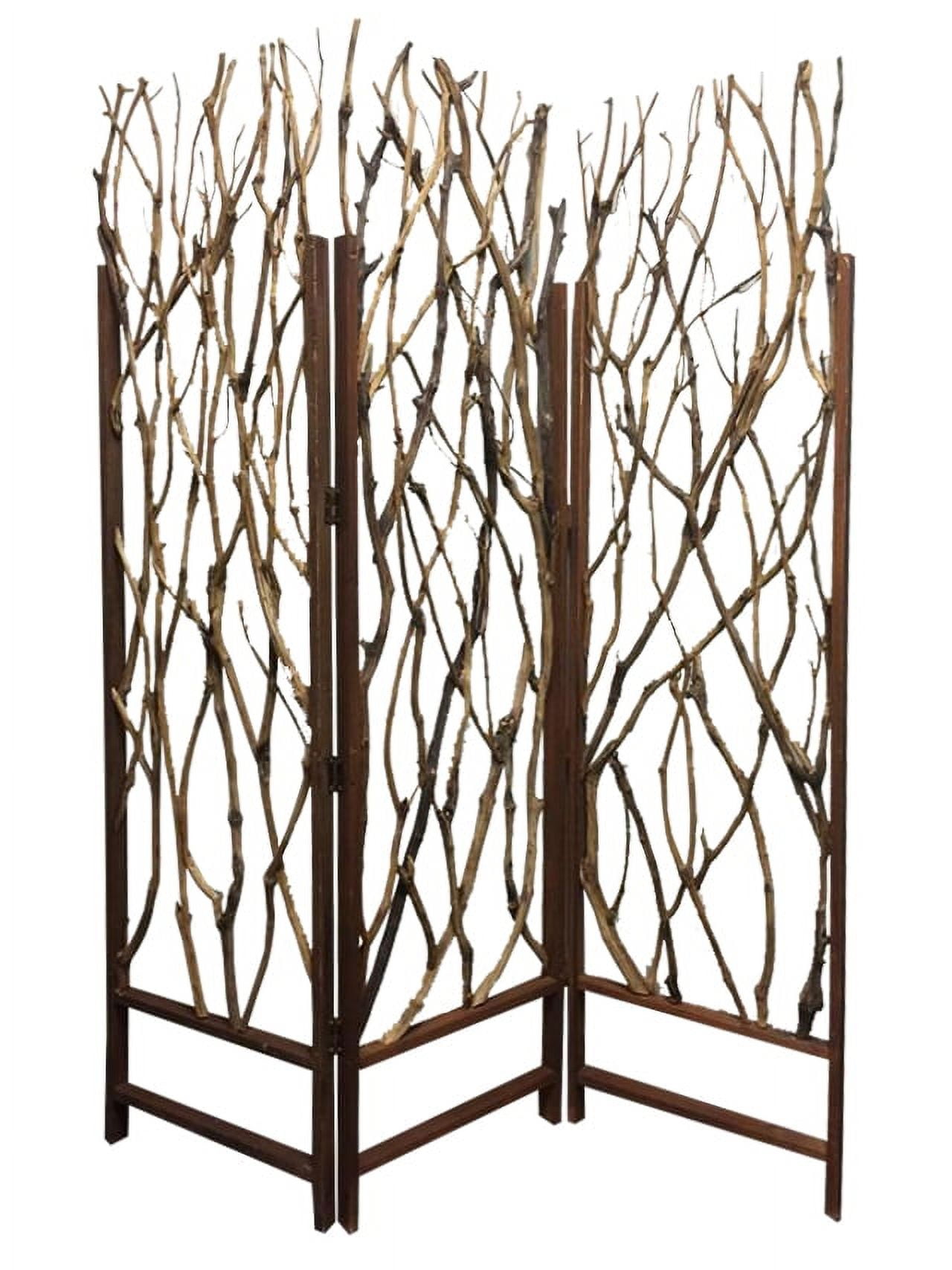 1" x 58" x 70" Brown Wood Tree Screen - Walmart.com