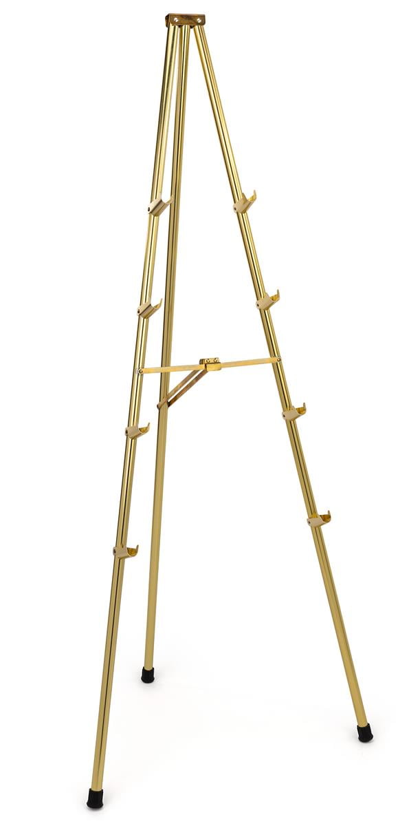 1 x 72 x 4-Inch, Brass Plated Steel Instant Easel, Free-Standing ...