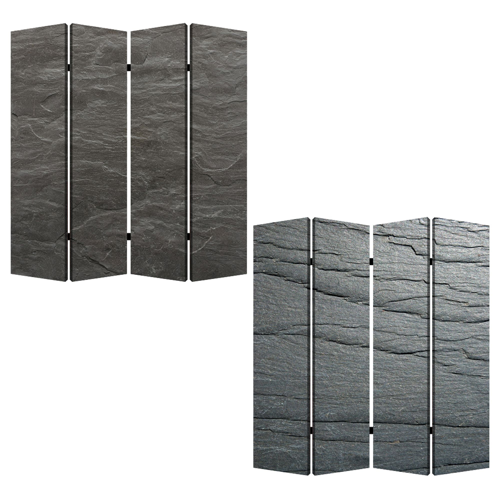 1" x 84" x 84" Multi Color Wood Canvas Black Slate Screen - Walmart.com