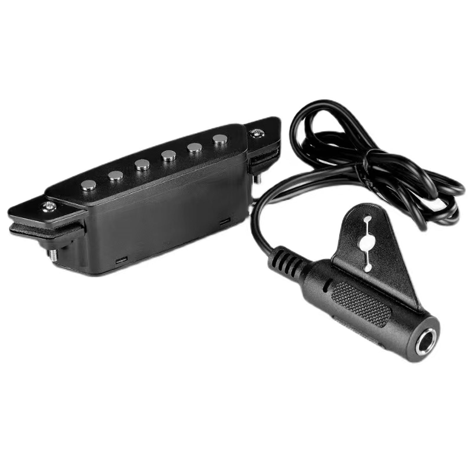 1 x Acoustic Guitar Sound Hole Pickup with Screwdriver, 6.35mm Straight ...