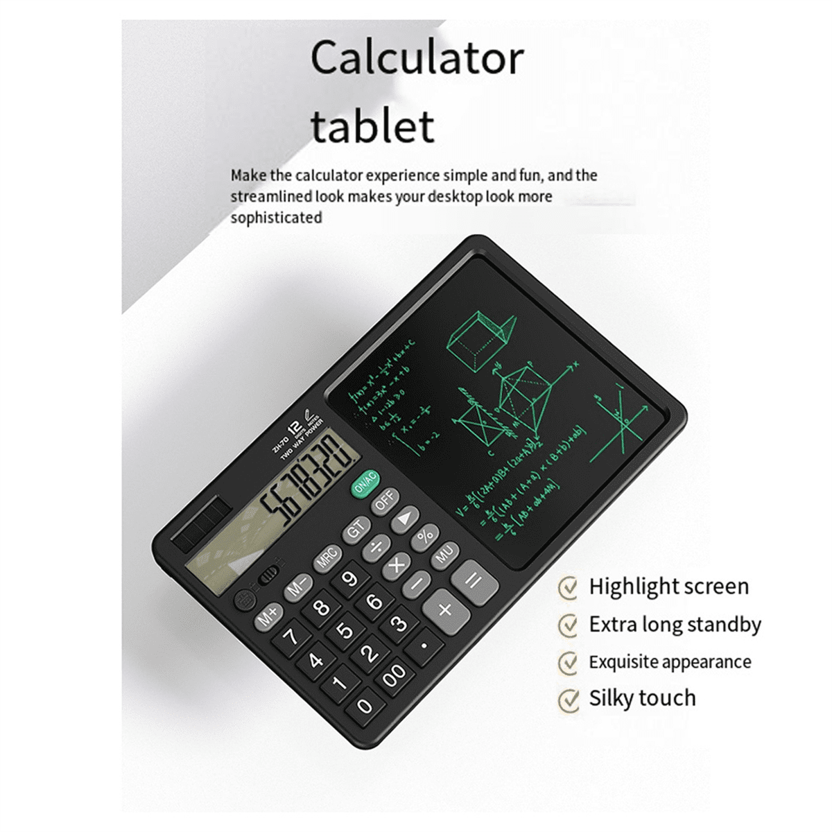 1 x Calculator Tablet 1 x Stylus Pen-As Shown - Walmart.com