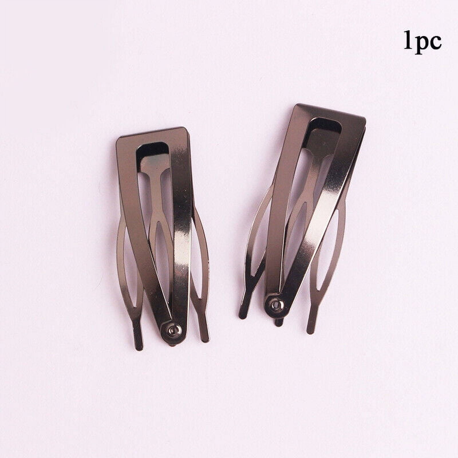 1 x Double-Grip Hair Clips Metal Snap Barrettes Women Girls Kids ...