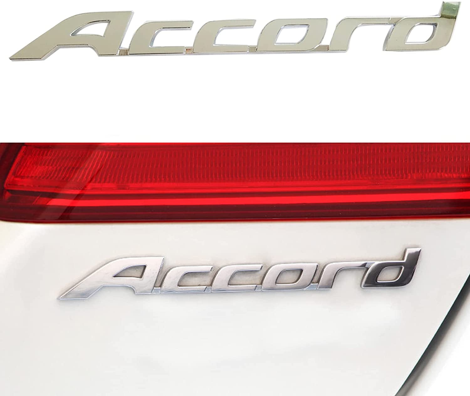 1 x Fit for 08-17 Accord Replacement 3D Acco Sticker Emblem Rear Trunk ...