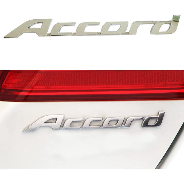 1 x Fit for 08-17 Accord Replacement 3D Acco Sticker Emblem Rear Trunk ...