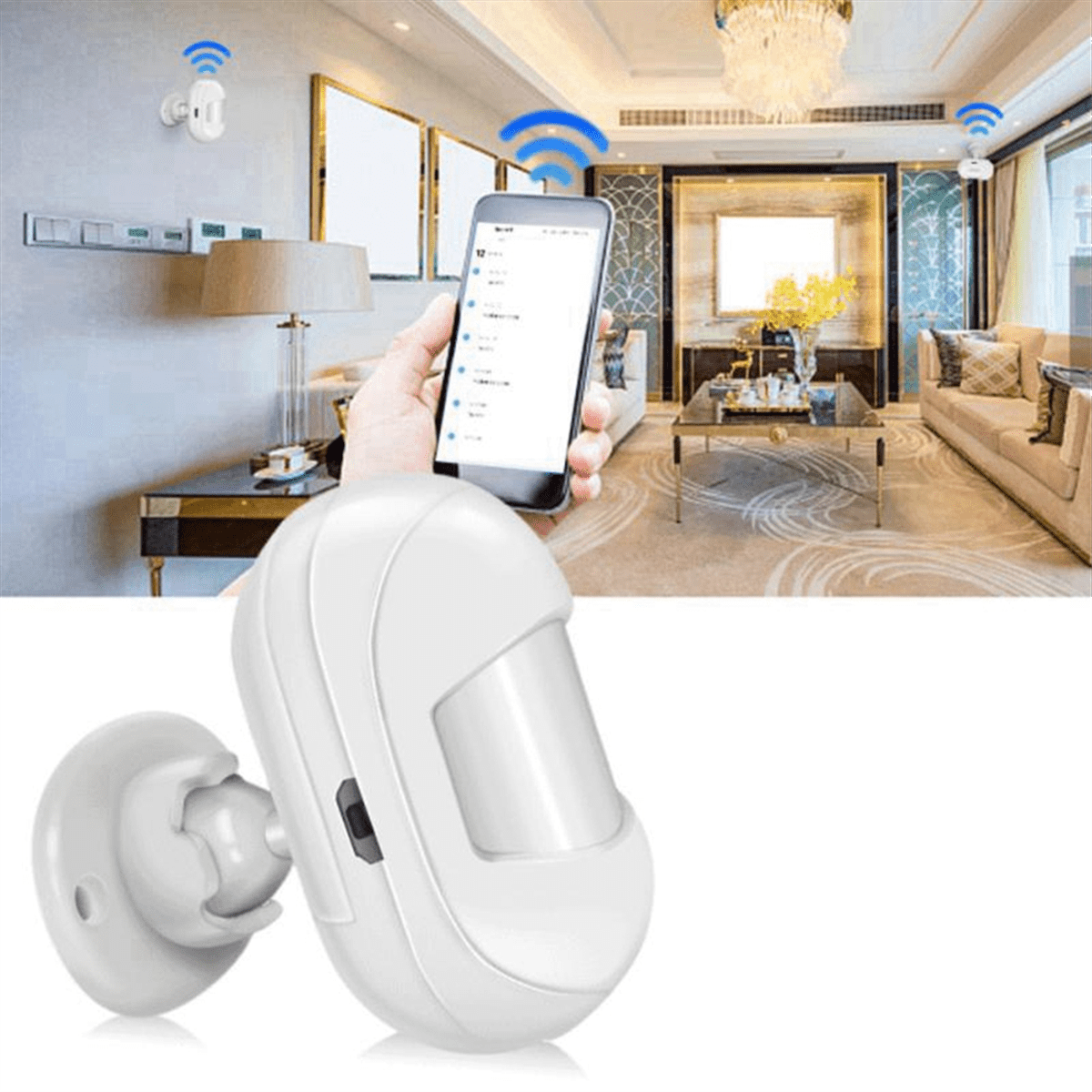 1 x Human Body Infrared Detector 1 x Base 1 x Manual In Chinese And ...