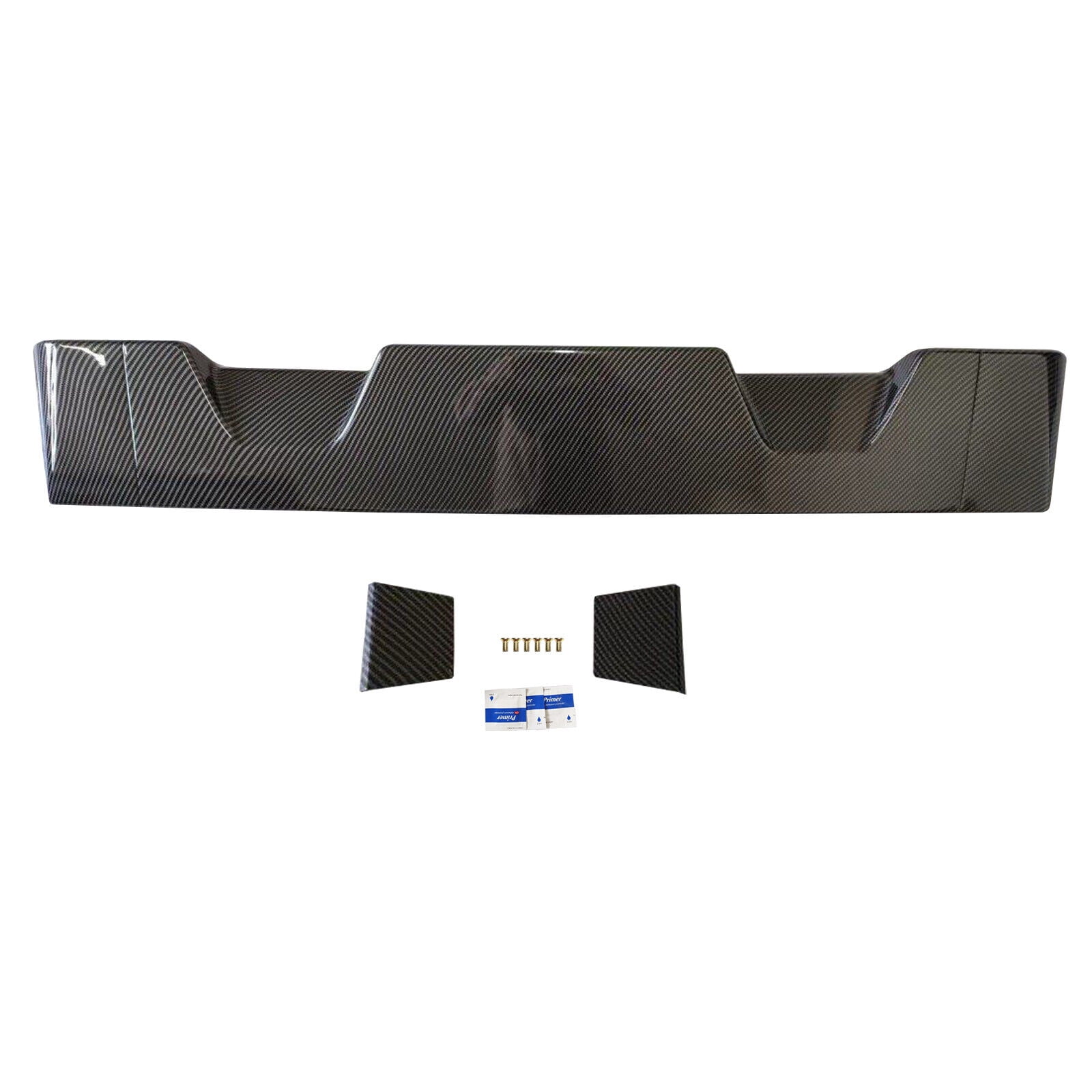 1 x New Truck Cab Wing Spoiler Carbon Fibre For 14-17 GMC Sierra 1500 ...