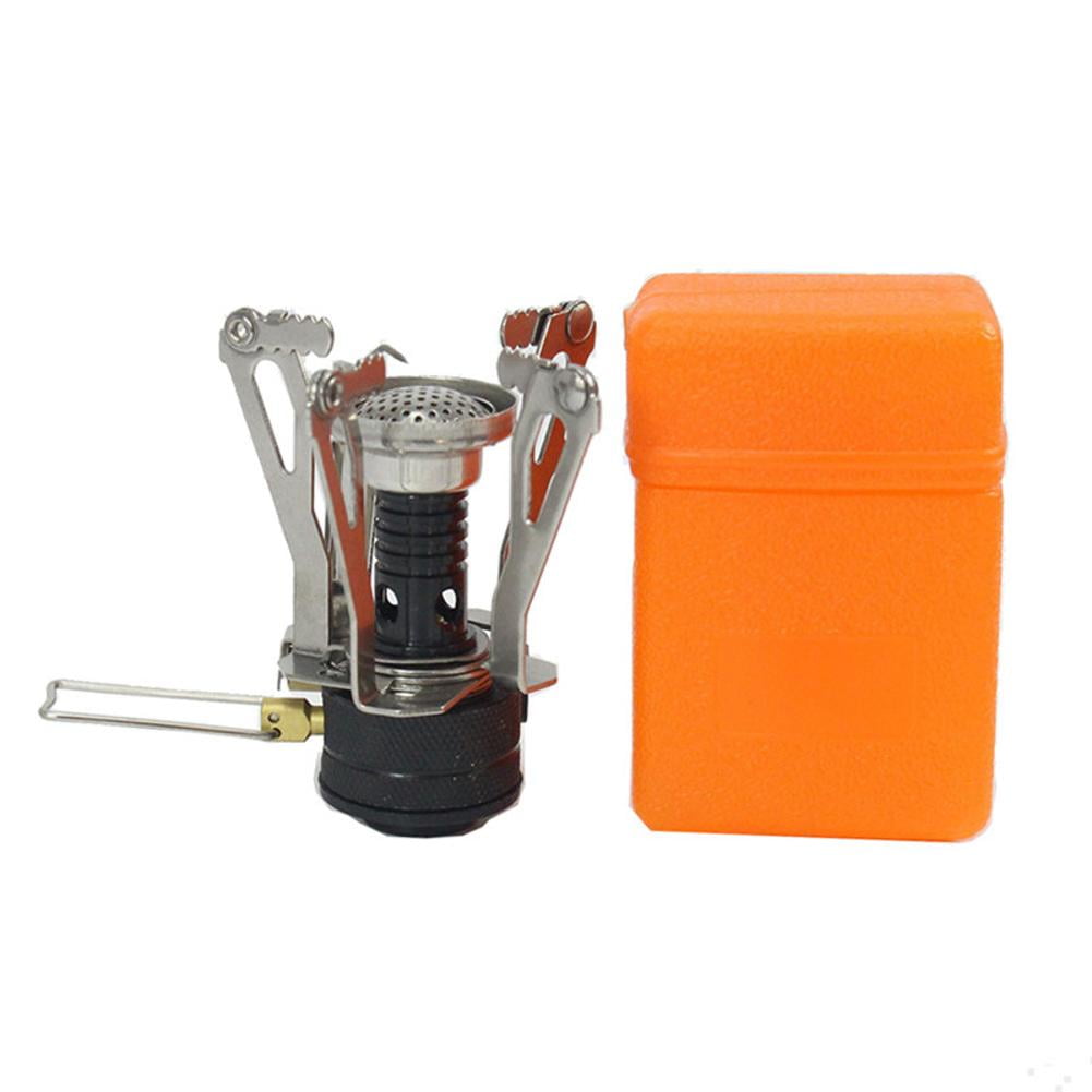 1 x Outdoor Portable Stove + Piezo Ignition, Picnic Camping Hiking Gas ...