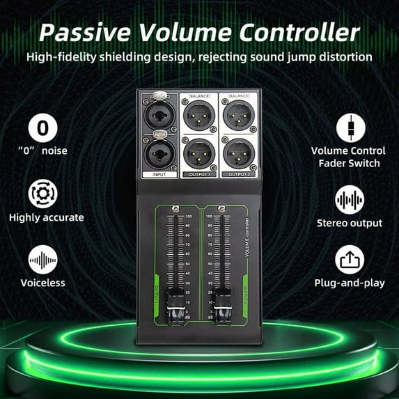 1 x Passive Volume Controller-Black - Walmart.com