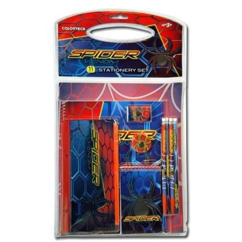 1 x Spider Venom 11 Pc Value Pack Plastic Pencil Stationary Set ...