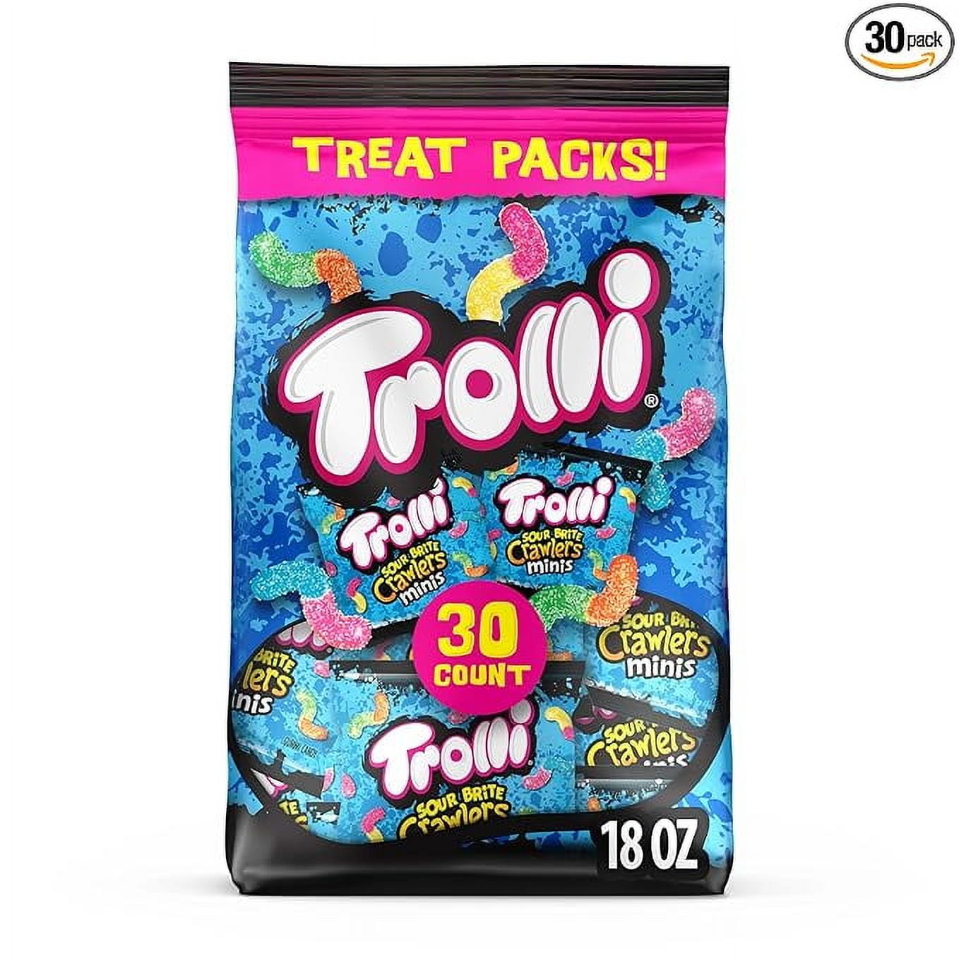 1 x Trolli Mini Sour Brite Crawlers Candy, Cherry-Lemon, Strawberry ...