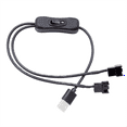 1 x USB to 4 Pin Adapter Converter Cable-Black - Walmart.com