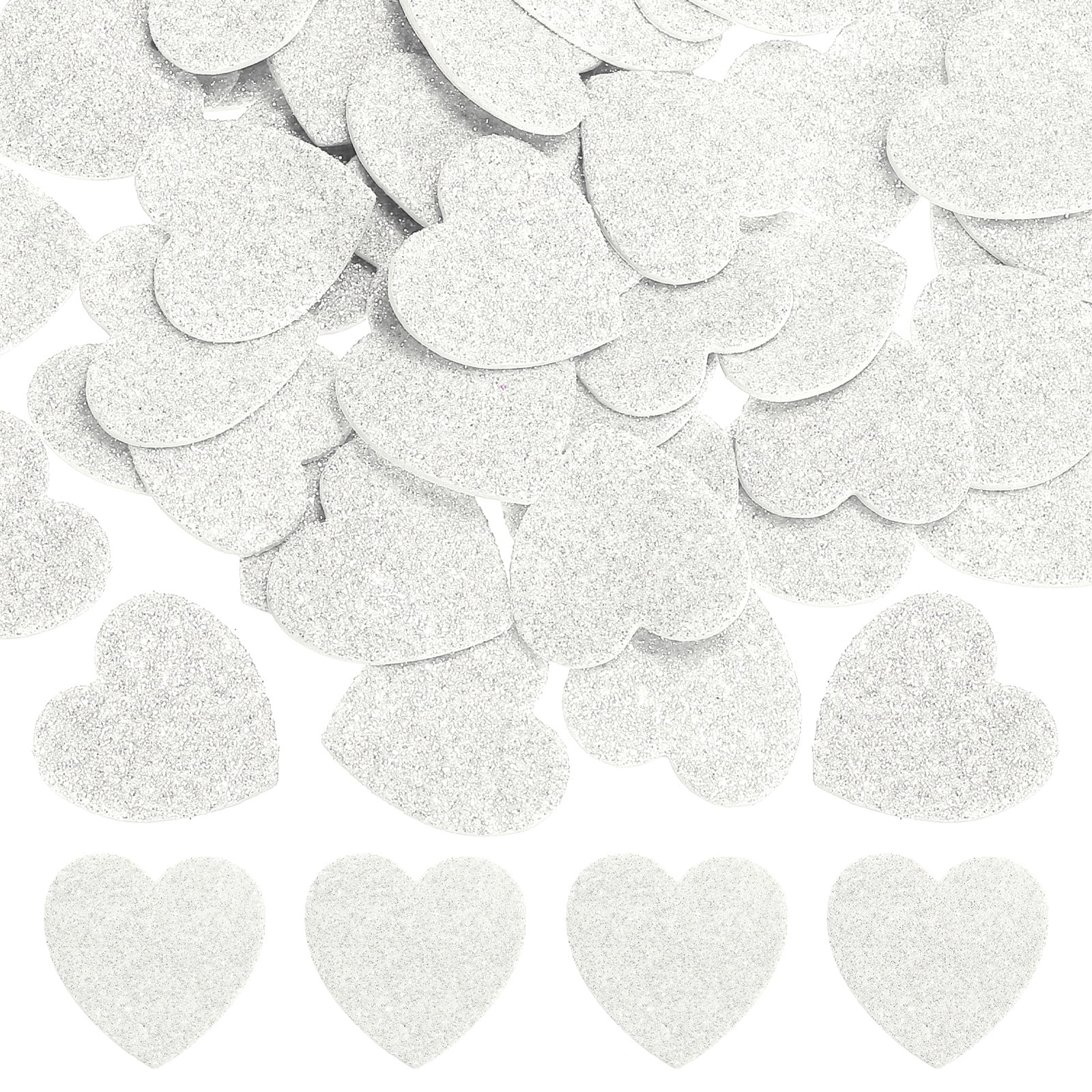 1"x1" Heart Foam Stickers, 120Pcs EVA Self Adhesive Glitters Foam Shape ...