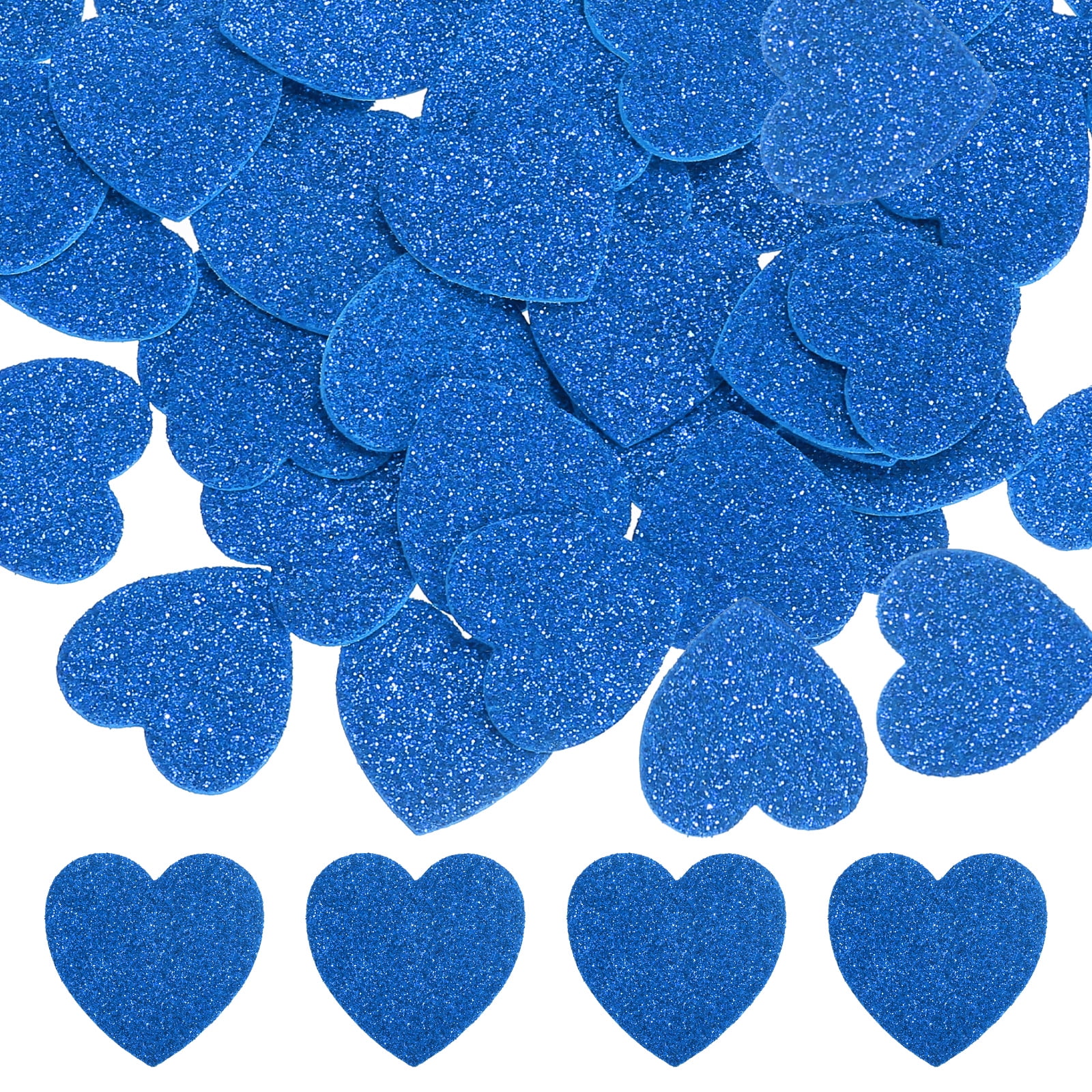 1"x1" Heart Foam Stickers, 60Pcs EVA Self Adhesive Glitters Foam Shape ...