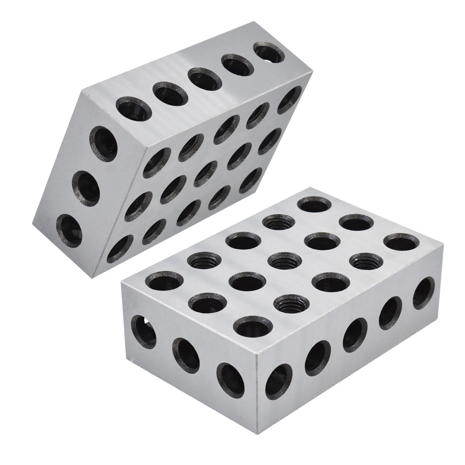 1"x2"x3" Precision Steel 1-2-3 Blocks 23 Holes - Walmart.com