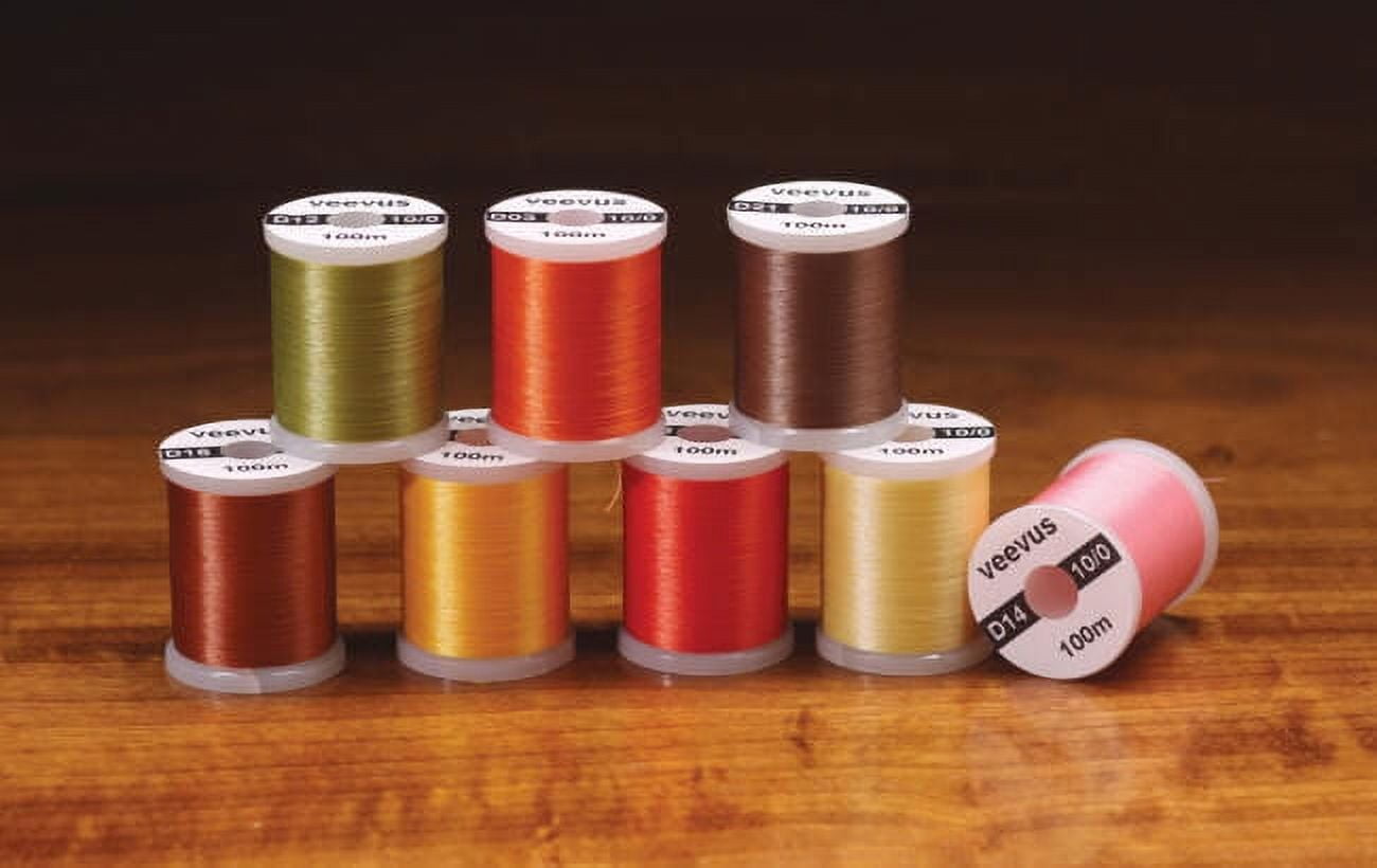 10/0 Veevus Fly Tying Thread - Assorted Colors - Sunburst Yellow ...