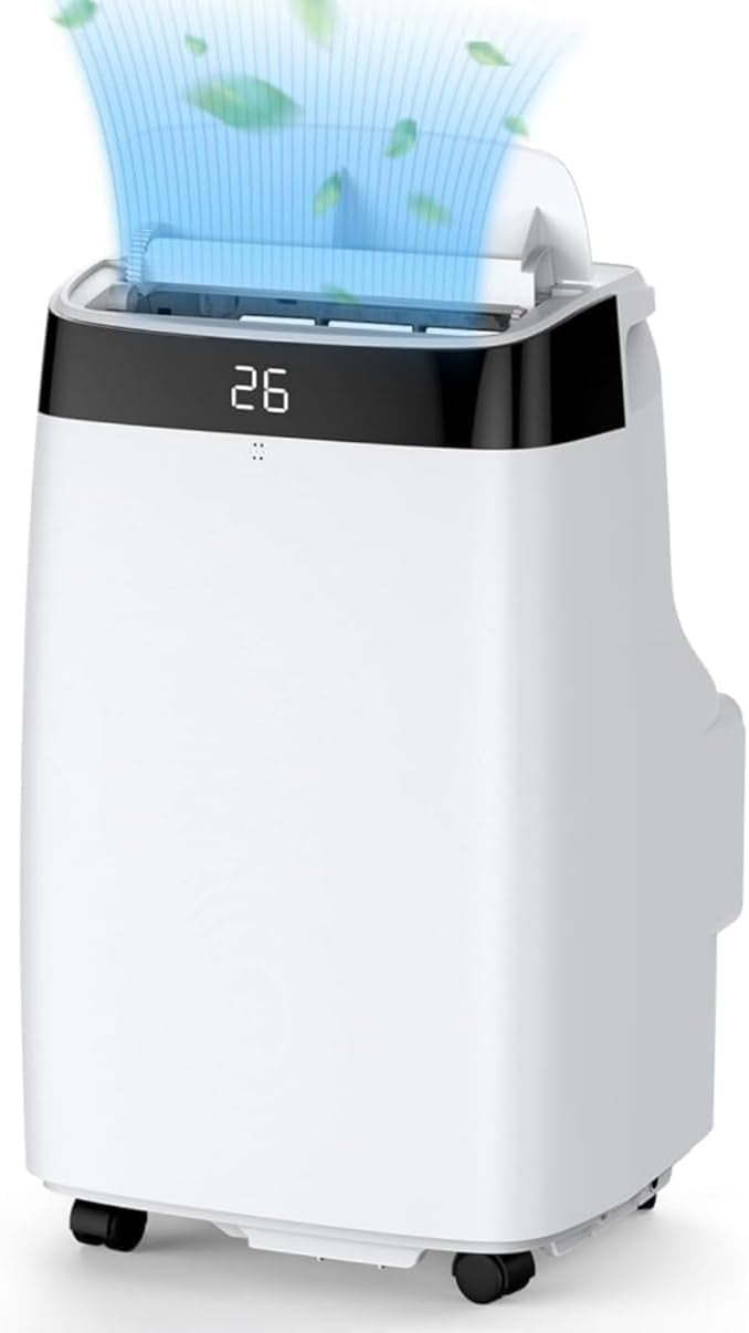 10,000 BTU Portable Air Conditioner for Rooms 450 Sq.Ft, Quiet 3 In 1 ...