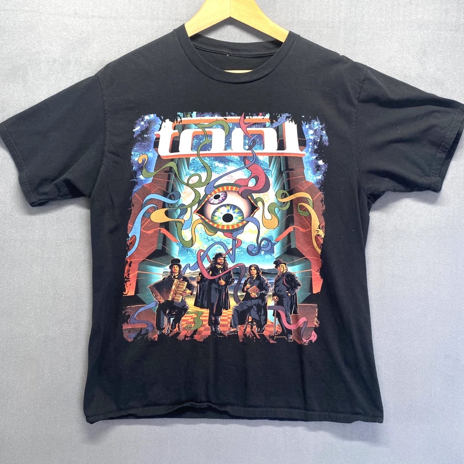 10,000 Days Rock T-Shirt Tool Fan Graphic Band Tee Black Short Sleeve ...