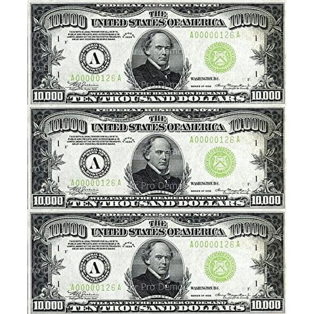 10,000 Dollar Bills Edible Icing Image Cake Topper-1/4 Sheet or Larger ...