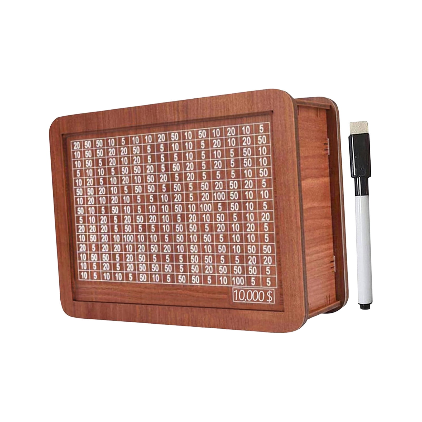 10,000 Wooden Money Box with Numbers Money Counter Crafts Portable ...