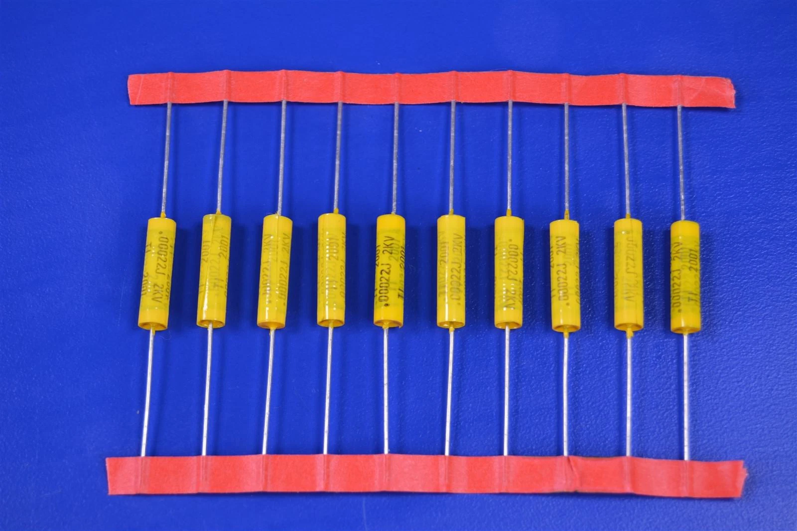 (10) .00022 Uf µf Mf Mfd Mfd 2000Vdc 5% Axial Capacitors Precision Timing Osc - Walmart.com